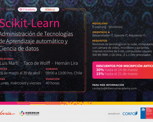 Inria Academy y Kibernum ofrecen el curso “Scikit-Learn. Administración de Tecnologías de ...